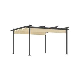 Outsunny Pergola 390L x 390B x 223H cm Beige | Gr.: onesize