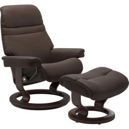 Relaxsessel stressless "Sunrise", braun (braun batick), B:75cm H:100cm T:73cm, Leder BATICK: BATICK ist ein leicht korrigiertes, durchgef&auml;rbtes und genarbtes M&ouml;belleder, bei dem die meisten Unebenheiten und Spuren in der Regel entfernt wurden.;Leder PALOMA: PALOMA ist ein durchgef&auml;rbtes Semianilin-M&ouml;belleder mit nat&uuml;rlicher Narbung.;ROHLEDER Stoff Q2 FARON: Ein fester zuverl&auml;ssiger Boucl&eacute; mit eine