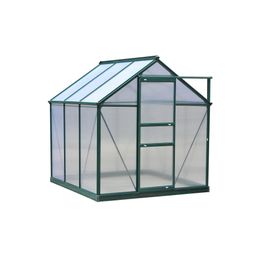 Outsunny Gew&auml;chshaus 190L x 192B x 201H cm Gr&uuml;n+Transparent | Gr.: onesize
