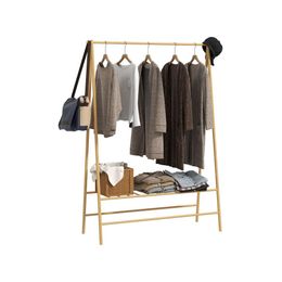 HOMCOM Garderobenst&auml;nder-116L x 43,5B x 160H cm-Naturholz | Gr.: onesize