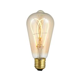 Licht-Erlebnisse E27 LED-Leuchtmittel in Warmwei&szlig; EEK G A bis G &Oslash; 6.4 cm in GoldGold | Gr.: onesize
