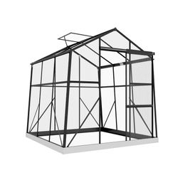 Outsunny Gew&auml;chshaus 192L x 192B x 204H cm Schwarz | Gr.: onesize