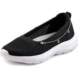 Lascana Damen Sneaker schwarz Gr&ouml;&szlig;e 37