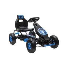 HOMCOM Gokart Tretauto Blau+Schwarz | Gr.: onesize