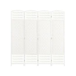 HOMCOM Paravent-160L x 1,5B x 170H cm-Wei&szlig; | Gr.: onesize