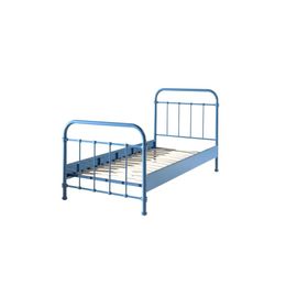 58 aufm Kessel METALLBETT Karlyn 210x111x98 aus Metall in Blau | Gr.: onesize