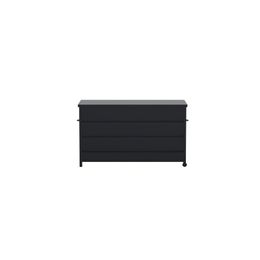 ebuy24 Auflagenbox Nisis Schwarz 130 x 60 cm | Gr.: onesize