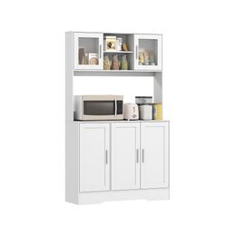 HOMCOM K&uuml;chenschrank-108L x 35B x 180H cm-Wei&szlig; | Gr.: onesize