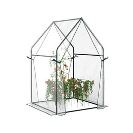 Outsunny Gew&auml;chshaus 90L x 90B x 145Hcm Transparent | Gr.: onesize