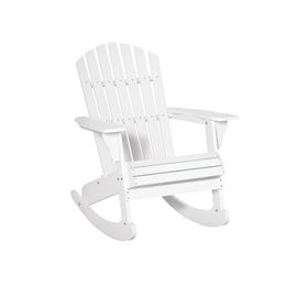 Outsunny Adirondack-Stuhl 77L x 94B x 97H cm Wei&szlig; | Gr.: onesize