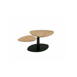58 aufm Kessel COUCHTISCH h&ouml;henverstellbar Coral 110x47x70 Echtholz Wildeiche/Schwarz | Gr.: onesize