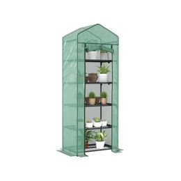 Outsunny Gew&auml;chshaus 69L x 49B x 193H cm Gr&uuml;n | Gr.: onesize