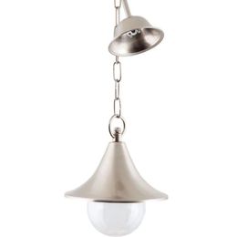Licht-Erlebnisse Au&szlig;en Pendelleuchte &Oslash; 21 cm in Nickel mattNickel matt | Gr.: onesize