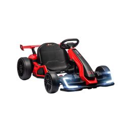 HOMCOM 24V 6-12km/h Elektro Gokart 6-12 Jahre Rot | Gr.: onesize
