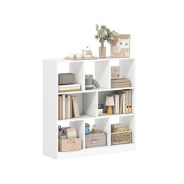 HOMCOM B&uuml;cherregal-97,5L x 30B x 100Hcm-Wei&szlig; | Gr.: onesize
