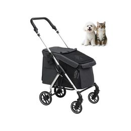 PawHut Hundewagen 80L x 48,5B x 106H cm | Gr.: onesize