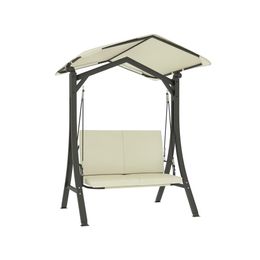 Outsunny Hollywoodschaukel 150L x 120B x 182H cm Cremewei&szlig; | Gr.: onesize