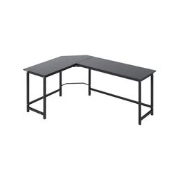Vinsetto L-f&ouml;rmiger Schreibtisch-L168 x B120 x H75 cm-Schwarz | Gr.: onesize