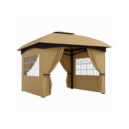 Outsunny Pavillon 335L x 335B x 285H cm Beige | Gr.: onesize