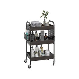 HOMCOM K&uuml;chenwagen-53,5L x 30,5B x 75H cm-Schwarz | Gr.: onesize