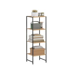 HOMCOM Standregal-36,5L x 33B x 110H cm-Naturholz | Gr.: onesize