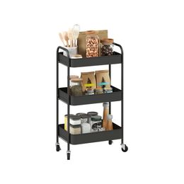 HOMCOM K&uuml;chenwagen-45L x 30,6B x 79H cm-Schwarz | Gr.: onesize