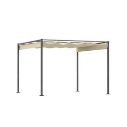 Outsunny Pergola 298L x 297B x 221H cm Beige | Gr.: onesize