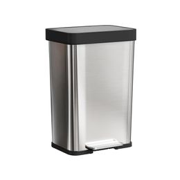 HOMCOM M&uuml;lleimer-44L x 36B x 66,5H cm-Silber | Gr.: onesize
