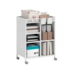 HOMCOM B&uuml;cherregal-53L x 34B x 69,5H cm-Wei&szlig; | Gr.: onesize