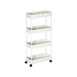 HOMCOM K&uuml;chenwagen-40L x 19B x 90H cm-Wei&szlig; | Gr.: onesize