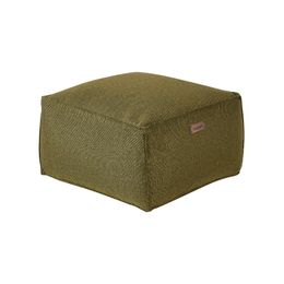 Beliani Pouf MUKKI in Gr&uuml;n - (W) 50 x (H) 30 x (L) 50 cm | Gr.: onesize