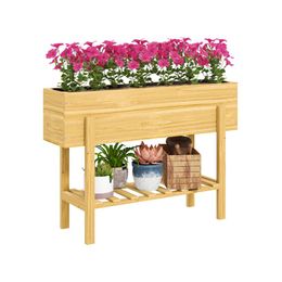 Outsunny Hochbeet 100L x 30B x 70,5H cm Naturholz | Gr.: onesize