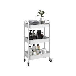 HOMCOM K&uuml;chenwagen-45L x 30,6B x 79H cm-Wei&szlig; | Gr.: onesize