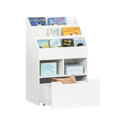 HOMCOM Kinder B&uuml;cherregal Wei&szlig; | Gr.: onesize