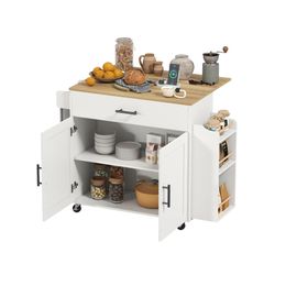 HOMCOM K&uuml;cheninsel-120L x 68B x 85H cm-Wei&szlig; | Gr.: onesize