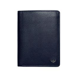 Golden Head Capri Geldb&ouml;rse RFID Schutz Leder 9 cm in blau | Gr.: onesize