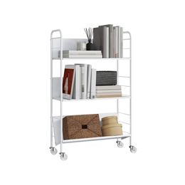 HOMCOM B&uuml;cherregal-69L x 26B x 108H cm-Wei&szlig; | Gr.: onesize