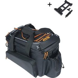 Basil Miles Trunkbag XL Pro MIK 2.0 Gep&auml;cktr&auml;gertasche schwarz/orange 9 L - 36 L