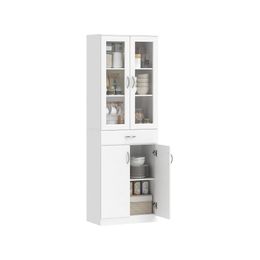 HOMCOM K&uuml;chenschrank-60L x 35B x 180H cm-Wei&szlig; | Gr.: onesize