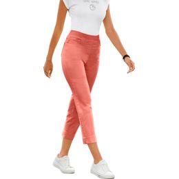 CR&Eacute;ATION L Damen 7/8-Jeans mit Jersey-Bund in softer Qualit&auml;t koralle Gr&ouml;&szlig;e 21