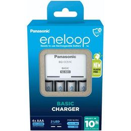 Panasonic Eneloop Basic Charger BQ-CC51 inkl. 4xAAA K-KJ51MCD04E