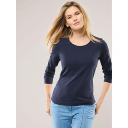 Walbusch Baumwoll-Basic-Shirt Langarm