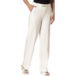Heine Damen Schlupfhose mit Schmuckschlie&szlig;e ecru Gr&ouml;&szlig;e 48