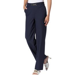 Heine Damen Schlupfhose mit Schmuckschlie&szlig;e marine Gr&ouml;&szlig;e 36