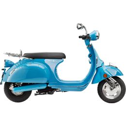 E-Motorroller Emco "NOVA 3000", blau (blau, schwarz), Elektromotorroller, 45 km/h, B:77,5cm H:108cm L:188,5cm