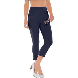 CR&Eacute;ATION L Damen Stretch-Hose in Wadenl&auml;nge marine Gr&ouml;&szlig;e 21