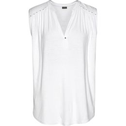 Lascana Damen Tanktop wei&szlig; Gr&ouml;&szlig;e 48/50