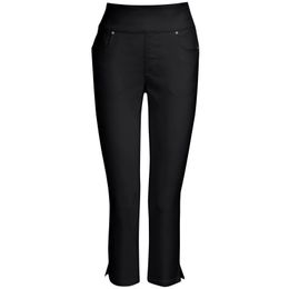 CR&Eacute;ATION L Damen Stretch-Hose in Wadenl&auml;nge schwarz Gr&ouml;&szlig;e 22