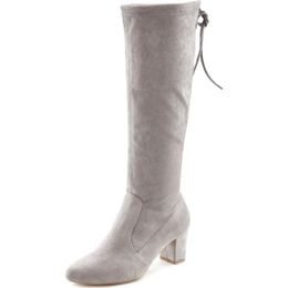 Lascana Damen Schlupfstiefel grau Gr&ouml;&szlig;e 40