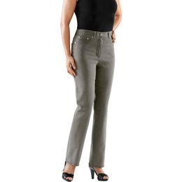 CR&Eacute;ATION L Damen 5-Pocket-Jeans mit innenliegendem Dehnbund grey-denim Gr&ouml;&szlig;e 42